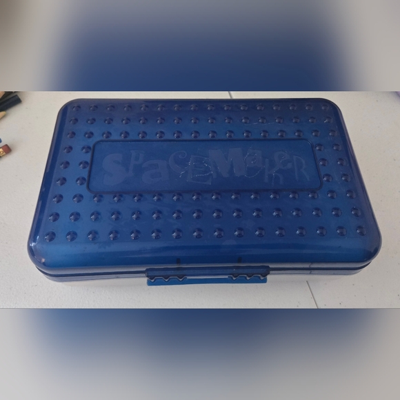 Other | Spacemaker Pencil Box Vintage 199s Plastic Storage Case Color ...